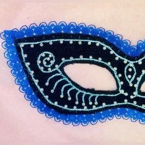 Handmade | Art | Blue And Black Masquerade Mask Handmade By Me | Poshmark